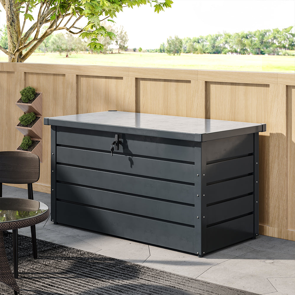 Garden Steel Box 200/350 L Patio Waterproof Storage Box – SunriseShed UK