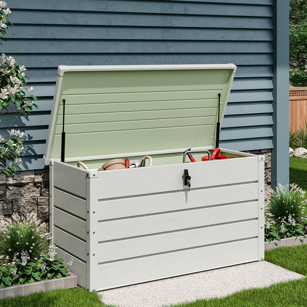 Garden Steel Box 200/350 L Patio Waterproof Storage Box – SunriseShed UK
